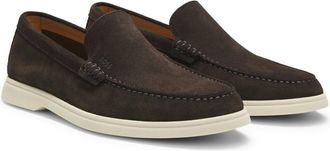 HUGO BOSS Sportlicher Loafer aus Veloursleder mit Label-Pr&auml;gung in