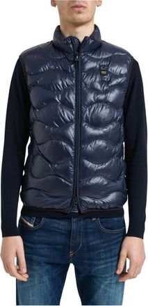 Blauer Homme, Vestes, Bleu, Taille: M Veste sans manches rembourr&eacute;e