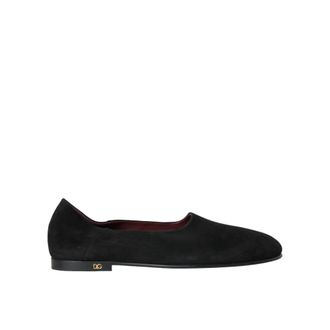 Dolce & Gabbana Schwarze Wildleder Formelle Loafers - - Shoes - Herren - Schwarzk - 39 1/2 EU
