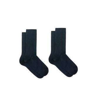 Bleuforêt Packung mit 2 Paar hohen Socken - Blau