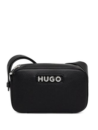 HUGO BOSS Umhängetasche mit Logo-Schild - Schwarz