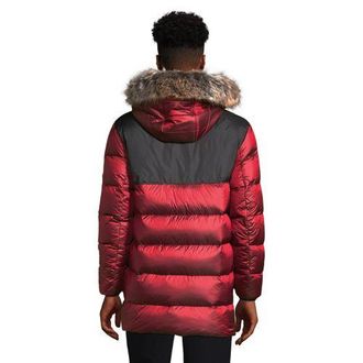 Lands End Daunen-Parka mit Kapuze, Herren, Gr&ouml;&szlig;e:44-46 regular, Rot, Polyester/Nylon, by Lands End