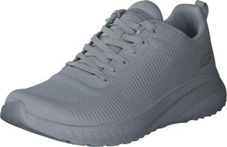 Skechers Baskets Bobs Squad Chaos Face Off pour Femme, Tricot Technique Gris Clair, 40 EU