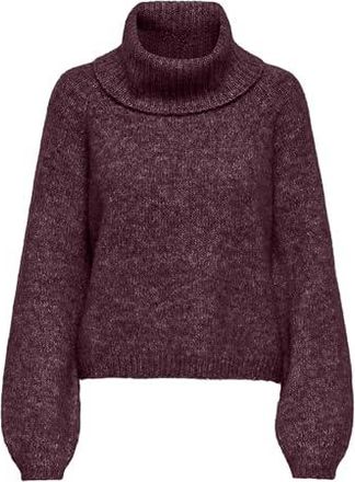 Only Onlgila Life Ls Rollneck BF KNT, Vin, XL Femme