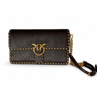 Pinko Pinko, Femme, Sacs, Brun, Taille: ONE Size Love One Classic Convertible Crossbody