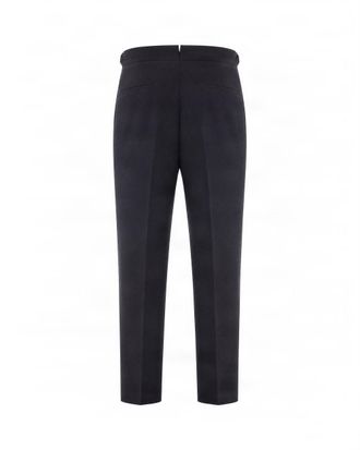 HUGO BOSS Virgin Wool Tailored Trousers - Black