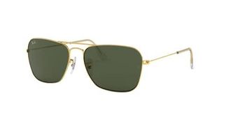 Ray-Ban RB 3136 Caravan Lunettes de soleil, doré, 55 mm