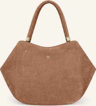 Aigner Aigner Shopper Carre Soft Croco braun