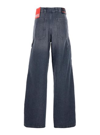 Diesel Mens Jeans D-Livery-W Grey Cotton