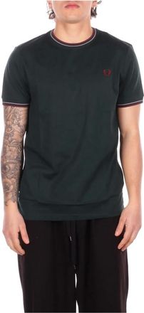 Fred Perry Homme, Tops, Vert, Taille: 2XL Twin Tipped T-Shirt