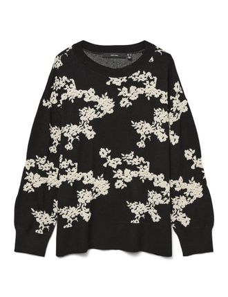 Vero Moda Vmnancy Ls O-Neck Long Pullover Boo Rep