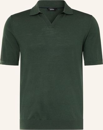 Reiss Reiss Strick-Poloshirt Duchie Aus Merinowolle gruen