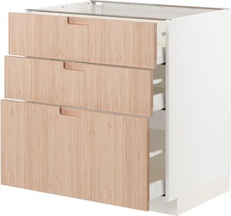 IKEA METOD / MAXIMERA Unterschrank mit 3 Schubladen