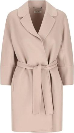 Max Mara Femme, Manteaux, Rose, Taille: 38 FR Manteaux ceintur&eacute;s