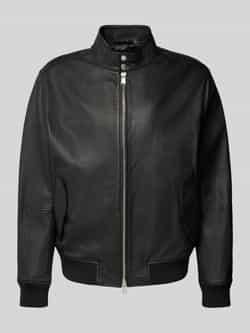 HUGO BOSS Regular Fit Jacke aus echtem Lammleder Modell MOINER