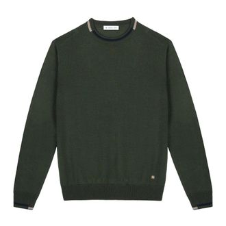 Manuel Ritz Feinstrick-Baumwoll-T-Shirt - - Knitwear - Herren - Gr&uuml;n - 2XL