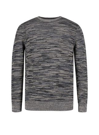 Ragman Herren Pullover blau gestreift