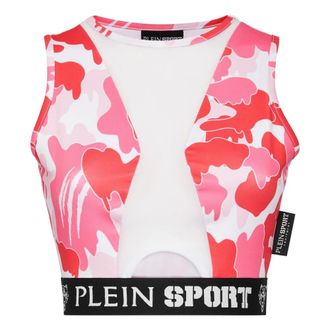 Plein Sport Femme, Tops, Multicolore, Taille: 38 FR Jogging Cropped Top Camouflage