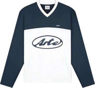 Arte Homme, Tops, Multicolore, Taille: M Circle Logo Longsleeve