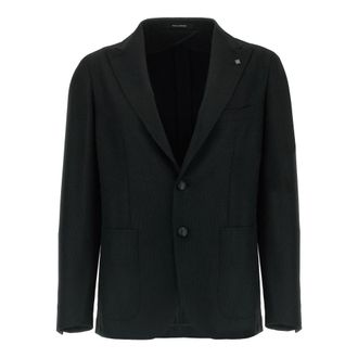 Tagliatore Micro Squares Blazer - - Jackets - Herren - Schwarzk - 3XL
