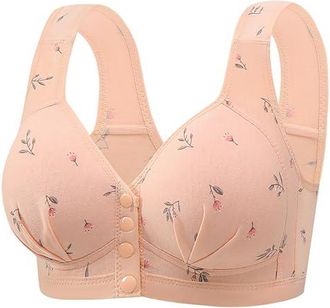 Generic Soutien-gorge avant pour femme, grande taille, sans rassemblement danneaux, anti-affaissement, bonnet fixe, style gilet, soutien-gorge &agrave; fermeture ava