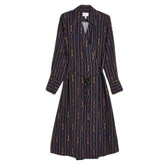 GANT Gestreiftes Wickelkleid mit Seilmuster - - Dresses - Damen - Mehrfarbig - S