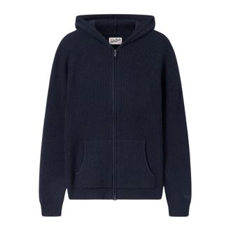 MC2 Saint Barth Malcolm durchgehender Rei&szlig;verschluss Rippstrick - - Sweatshirts & Hoodies - Herren - Blau - L