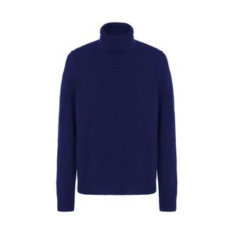 Malo Homme, Pulls, Bleu, Taille: XL Pull col roul en Laine Bleu Homme