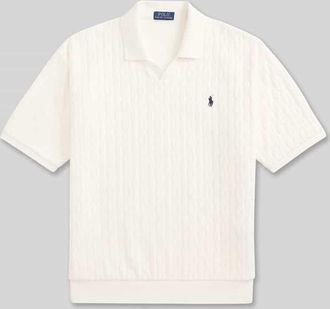 Polo Ralph Lauren Relaxed Fit Poloshirt aus reiner Baumwolle in Strick-Optik