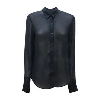 Manuel Ritz Transparentes Hemd E - - Blouses & Shirts - Damen - Blau - M