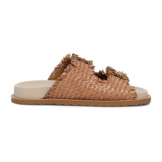 Coral Blue Sandalen mit Schmuckverschluss - - Shoes - Damen - Braun - 37 EU