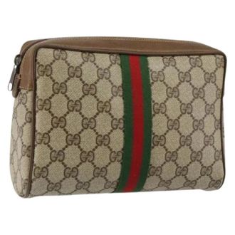 Gucci Pre-owned Leder Clutch - - Pre-owned - Damen - Beige - ONE SIZE
