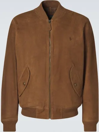 Polo Ralph Lauren Veste bomber en daim