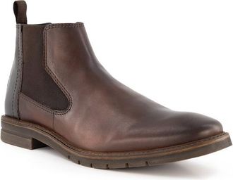 Bugatti Herren Chelsea Boots braun Glattleder