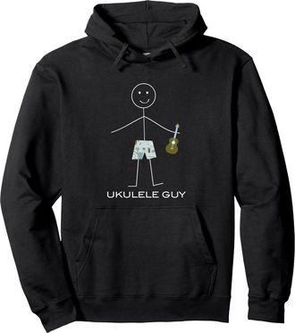 Whyitsme Design Lustige Herren-Ukulele Guy Boy Ukulele Spieler Pullover Hoodie
