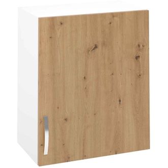 PEGANE Meuble haut de cuisine avec 1 porte coloris Ch&ecirc;ne Albar - Hauteur 70 x Longueur 60 x profondeur 35 cm