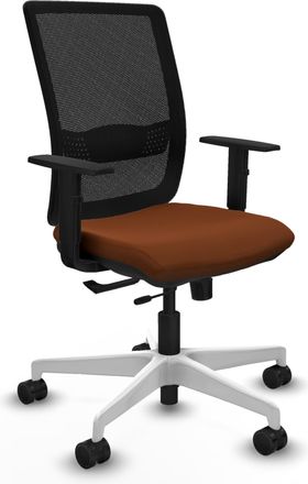 Piqueras y Crespo Gepolsterter Stuhl mit 1D-Armlehnen, h&ouml;henverstellbare Lendenwirbelst&uuml;tze, ausgestattet mit Syncro/Traslack und eingespritztem Schaum. Mit Rollen von 