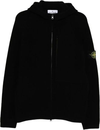 Stone Island Homme, Sweatshirts et sweats &agrave; capuche, Noir, Taille: 2XL Virgin Wool Polo Sweater
