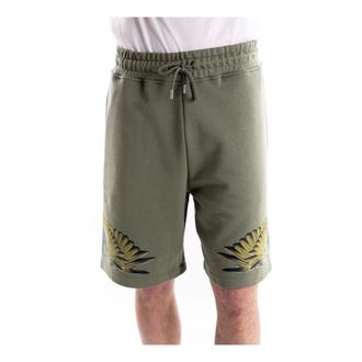 Marcelo Burlon Homme, Shorts, Vert, Taille: L Shorts d&eacute;contract&eacute;s