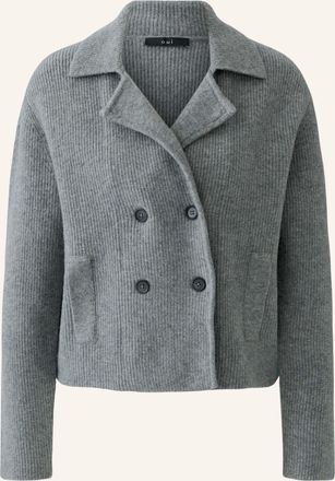 Oui Strickjacke grau