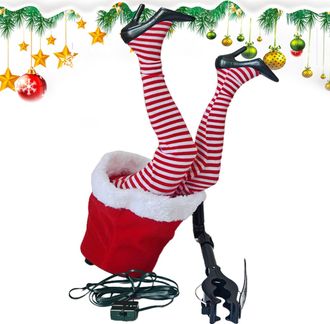 Generic Weihnachtsbein, Weihnachts-Plüschbeine | Göttin High Heels Ornamente Christbaumschmuck | Weihnachtsschmuck für Stiefel für Familie, Freunde oder Kolle