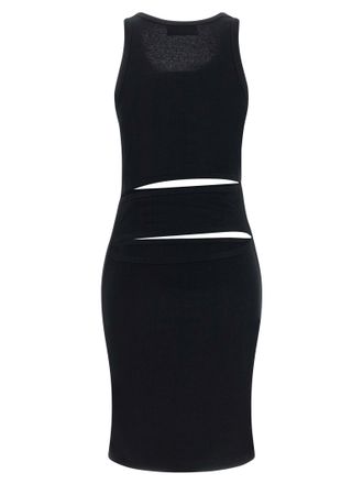 Coperni Womens Black Organic Cotton Short Dress