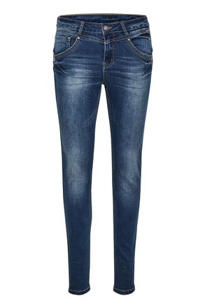 Cream Jeans Amalie Damen Jeans Skinny Fit Casual Mid Rise Jeanshose 34, Rich Blue Denim
