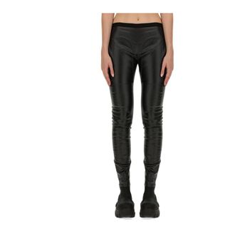 Rick Owens Femme, Pantalons, Noir, Taille: 38 FR Leggings en cuir