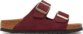 Birkenstock Pantoletten Birkenstock Arizona Sfb Lenb1028719 Dunkelrot