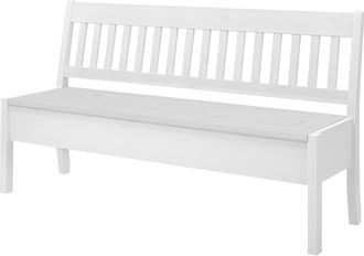 Maison Belfort home24 Sitzbank Boston I 169cm Weiß/Kiefer Weiß