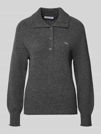 Lacoste Regular Fit Pullover aus reiner Wolle