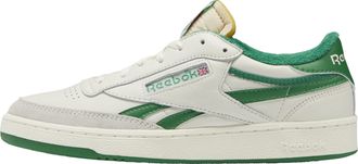 Reebok Herren Club C Revenge Vintage Sneaker, Chalk Paperwhite Glen Green, 45.5 EU