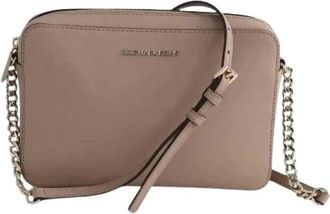 Michael Kors Sac bandouli&egrave;re en cuir Pre-owned - Femme - Pre-owned - Beige - Taille: ONE Size
