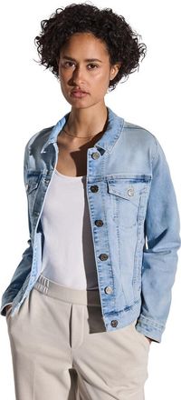 Street One Damen A212419 Jeansjacke Look, Ultra Bleached wash, 38